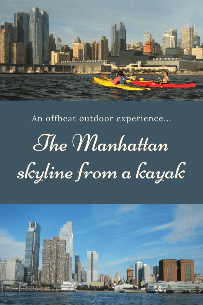 The Manhattan skyline from a kayak! – Best regards from far,