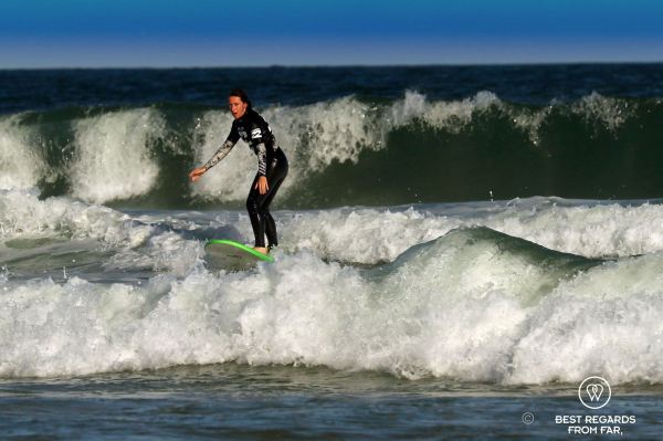 Getting stoked with a surf champ! – Best regards from far,
