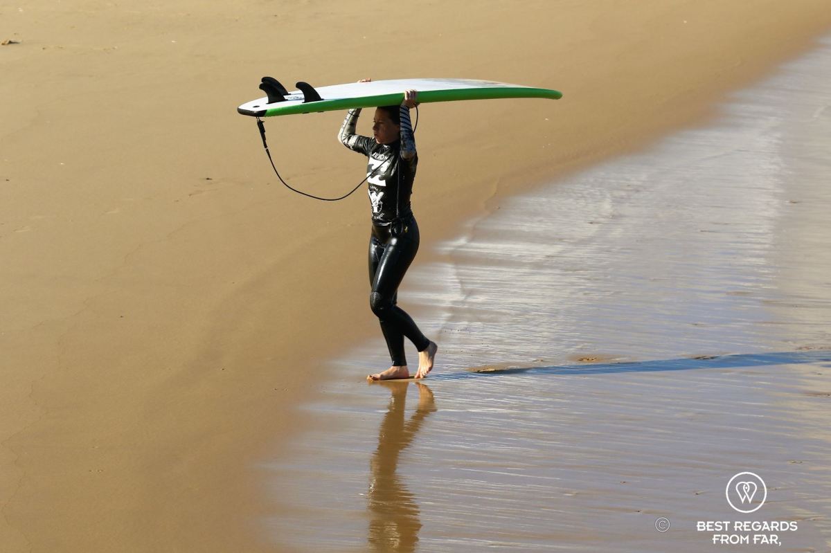 Getting stoked with a surf champ! – Best regards from far,