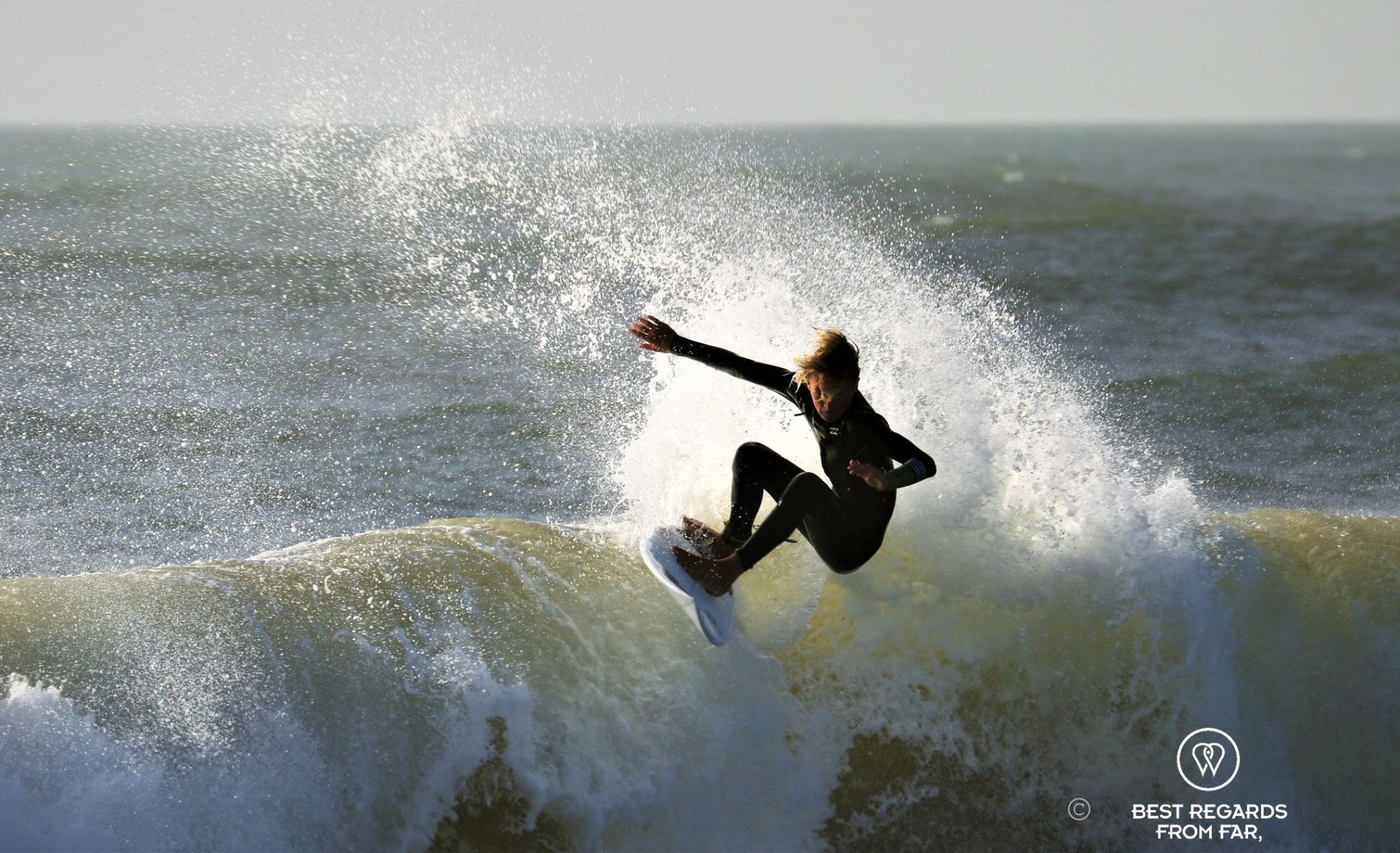 Getting stoked with a surf champ! – Best regards from far,