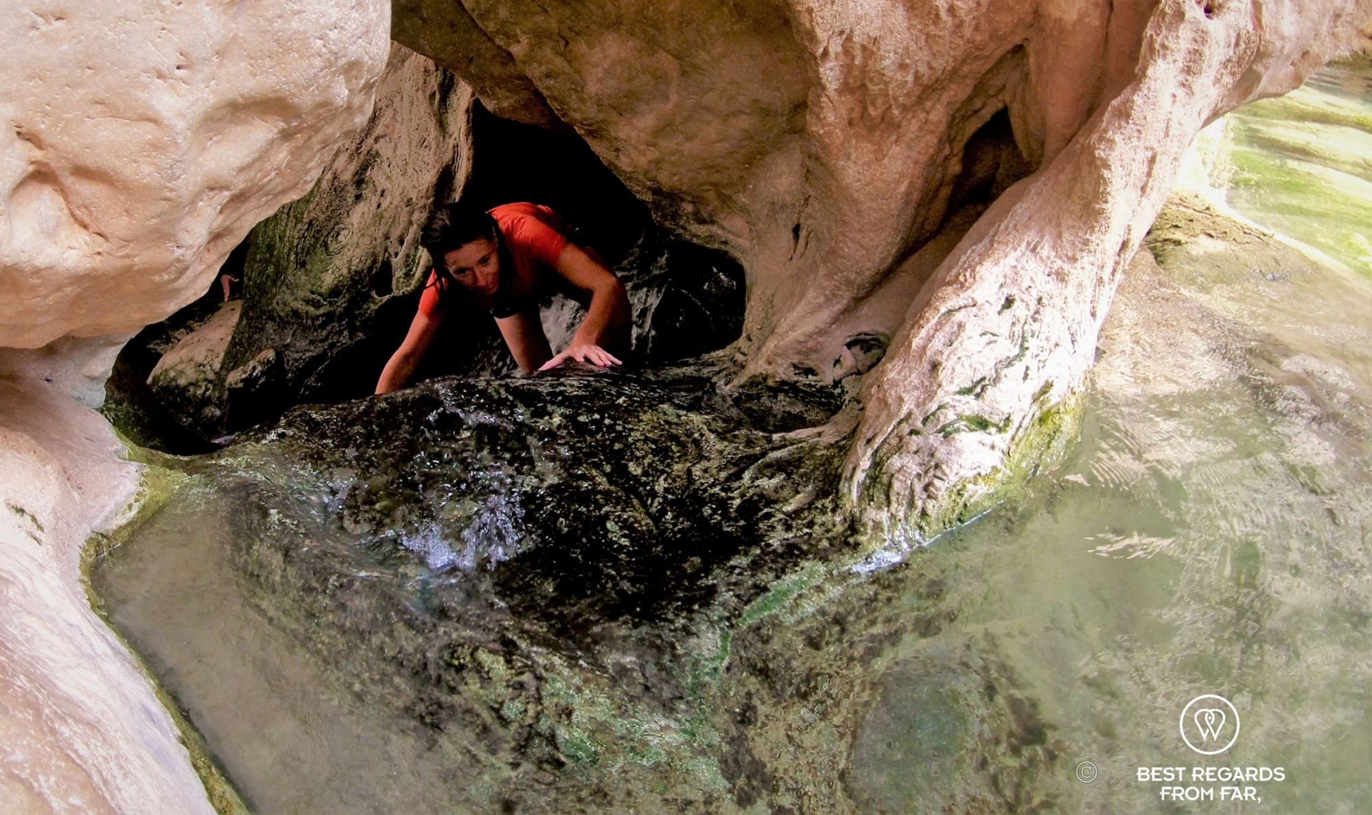 Cooling down in the wadis of Oman – Best regards from far,