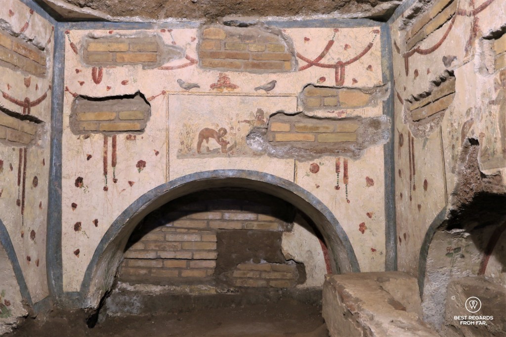 Digging into world’s oldest catacombs in Rome – Best regards from far,