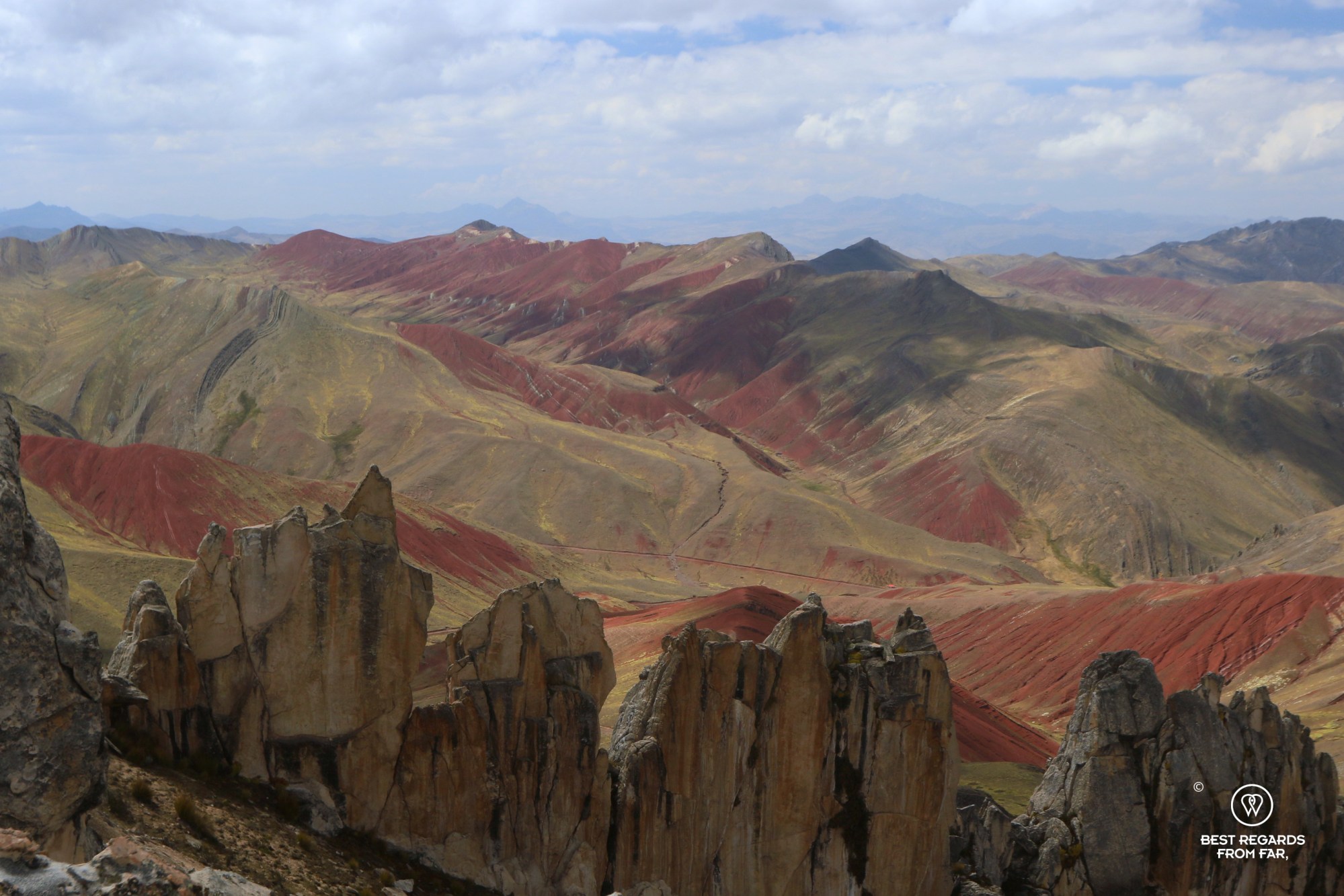 The geological kaleidoscope uncovered: Palcoyo’s Rainbow Mountains [Peru] – Best regards from far,